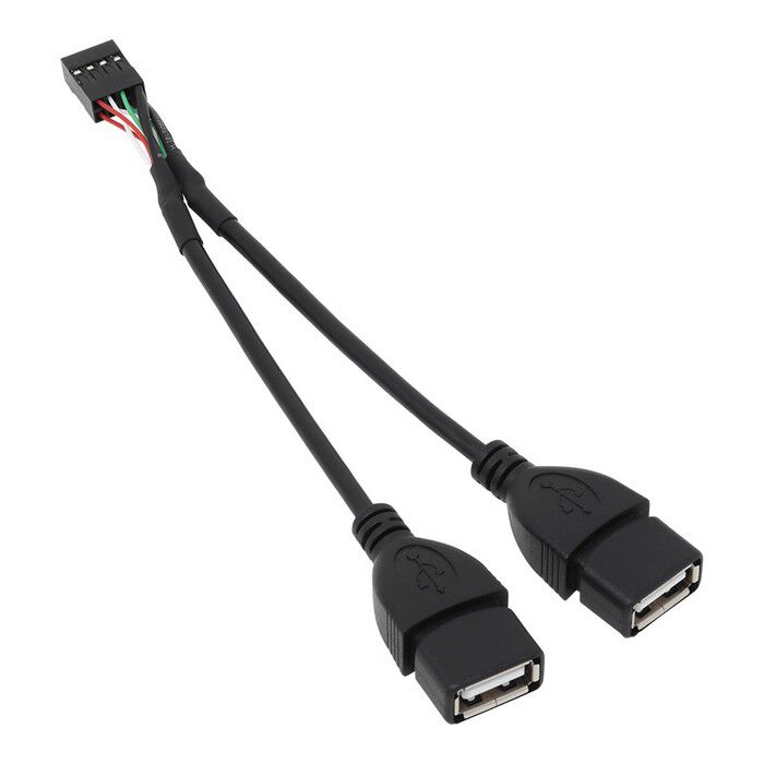 AINEX USB-023 (ケース用USBケーブル 2x4メス - Aメスx2 AINEX USB-023 (ケース用USBケーブル 2x4メス - Aメスx2